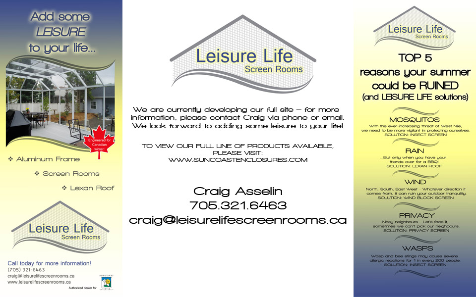Leisure Life Screen Rooms